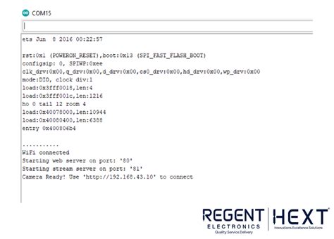 Esp32 Cam Video Streaming And Face Detection Using Arduino Ide Regent Electronics Regent