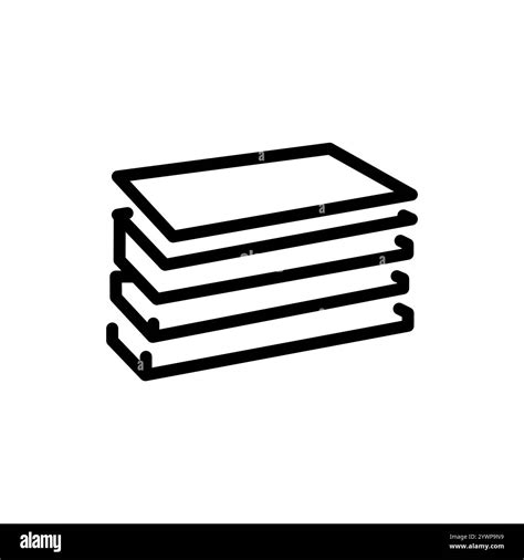 plywood sheets line black icon sign for web page mobile app button logo vector isolated