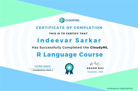 Indeevar Sarkar On Linkedin Data R Share Cloudyml Certification