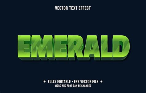 Premium Psd Emerald Text Style Effect