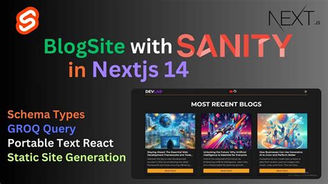 Sanity Cms Tutorial Build A Blog Website In Nextjs 14 With Sanity