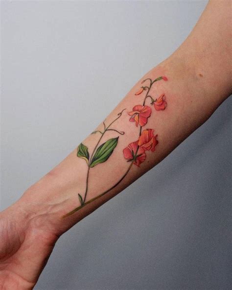 Sweet Pea Wrist Tattoos Tattoo Newtattoo Newtattoocheck Sweetpea