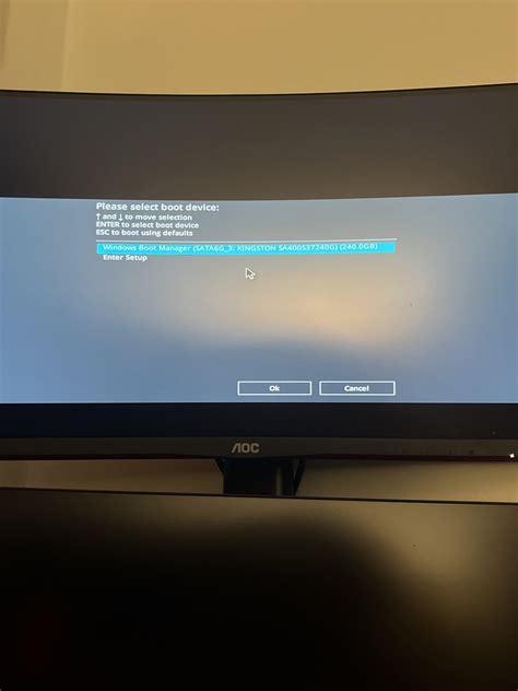 Please Select Boot Device Just Started Appearing R Computers