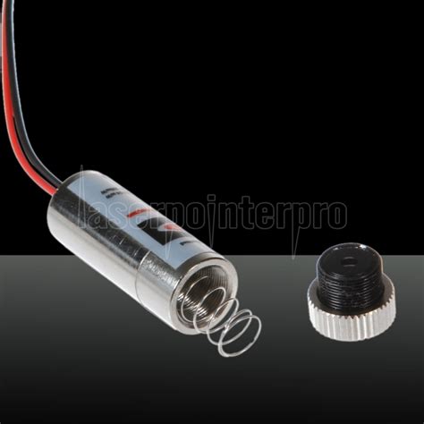 5mw Red Laser Pointer Lined Style Laser Module Silver Laserpointerpro