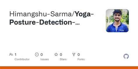 GitHub Himangshu Sarma Yoga Posture Detection Mediapipe OpenCV
