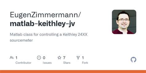 Github Eugenzimmermann Matlab Keithley Jv Matlab Class For Controlling A Keithley 24xx