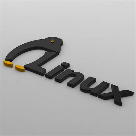Linux Logo 3d Model By 3dlogoman
