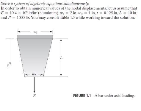 Solved 1 Solve Example 11 Using A Two Elements And B