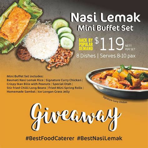 Nasi Lemak Mini Buffet Set