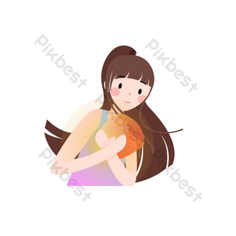 Cartoon Girl Holding Kong Ming Lantern Free Button Png Images Psd Free Download Pikbest