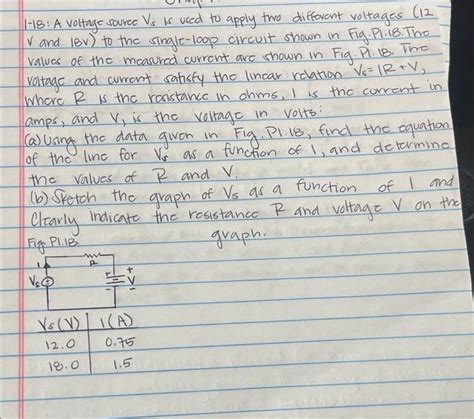 Solved Volts 18 A Voltage Source Vs Is Used To Apply Two