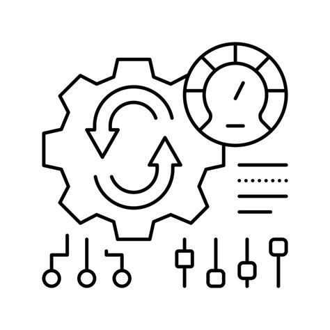 Working Process Optimize Line Icon Vector Illustration 18997094 Vector Working Process Optimize Line Icon Vector Illustration 18997094 Vector