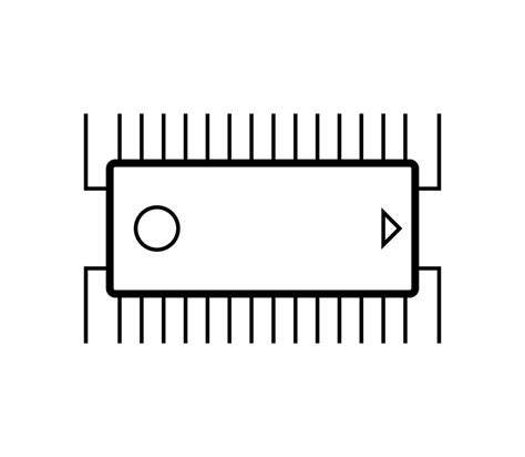 Vector Illustration Of Linear Microcircuit 19020533 Vector Art At Vecteezy