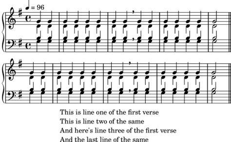 LilyPond Snippets Templates