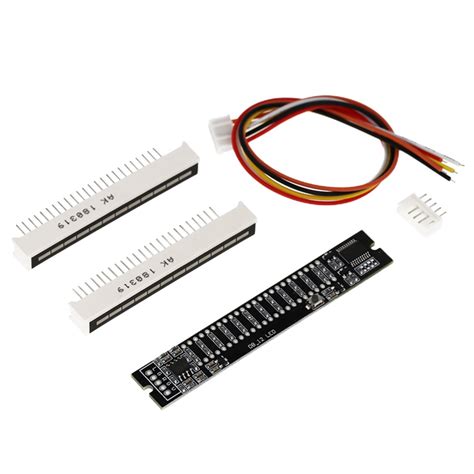 Dual Channel Bit LED Music Spectrum Level Indicator Light Adjustable Light Speed LED Music