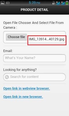Open File Chooser With Camera Option In Webview File Option