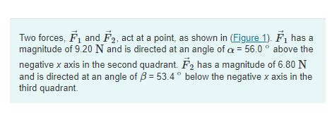 Solved Part A What Is The X Component Fx Of The Resultant Chegg Com