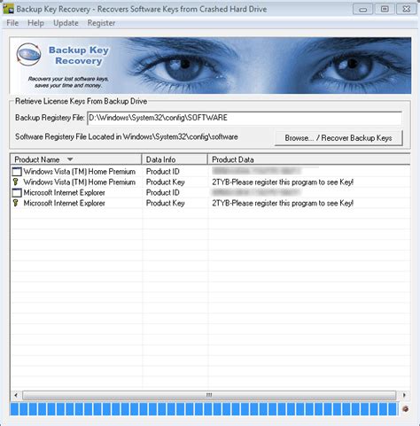 Backup Key Recovery Screenshot And Download At SnapFiles Com