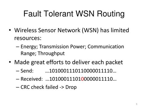 Ppt Fault Tolerant Wsn Routing Powerpoint Presentation Free Download