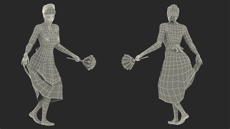 Maid Curtsy Model Turbosquid 1615465