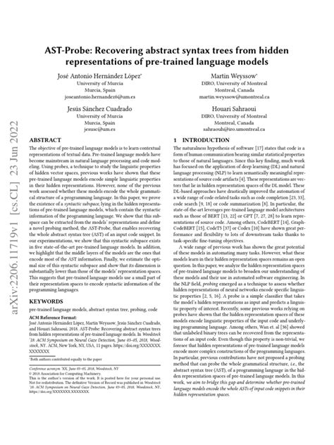 ast probe recovering abstract syntax trees from hi pdf cognitive