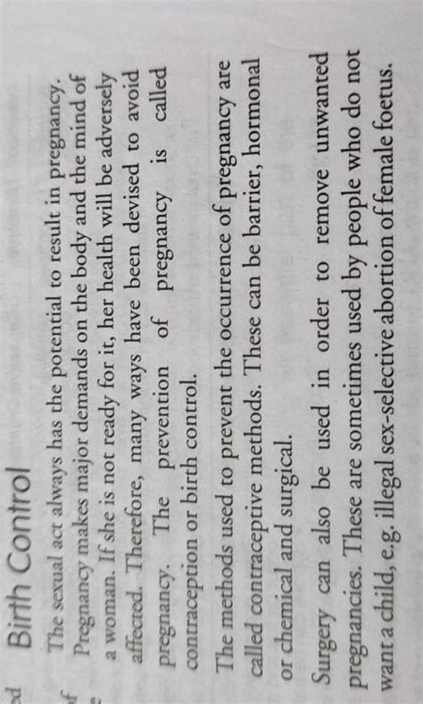 Birth Control The Sexual Act Always Has The Potential To Result In Pregna