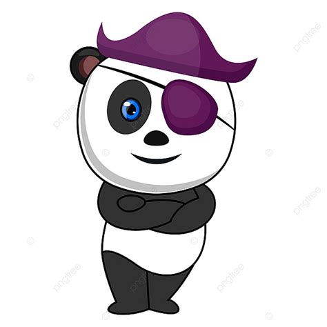 白色背景上的海盜熊貓插畫矢量 猫熊 向量 插圖向量圖案素材免費下載PNGEPS和AI素材下載 Pngtree