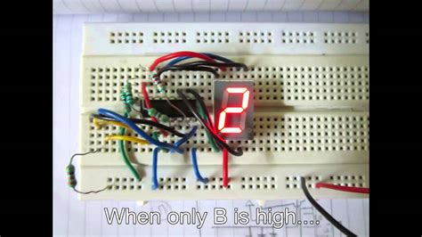 Controlling A 7 Segment Display Using 4511ic Youtube