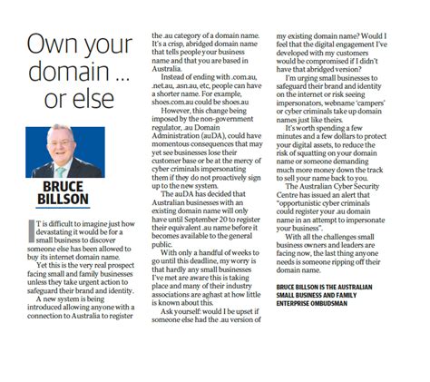 own your domain … or else mirage news