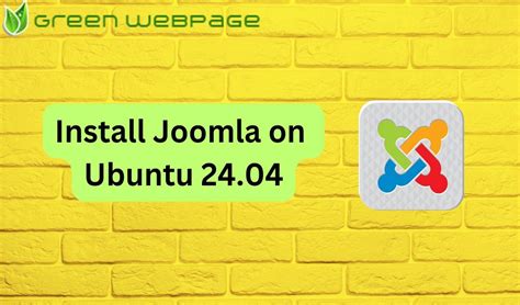How To Install Joomla On Ubuntu Greenwebpage Community
