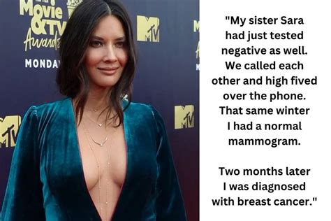 Olivia Munns Aggressive Breast Cancer And Double Mastectomy Is A