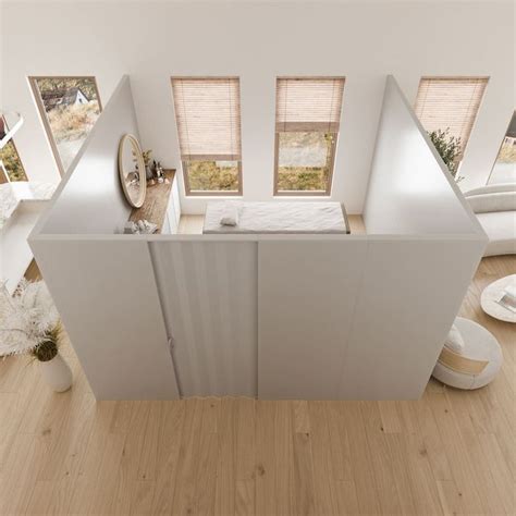 Mounted L Shaped Partition Wall With Door Temporary Walls Room