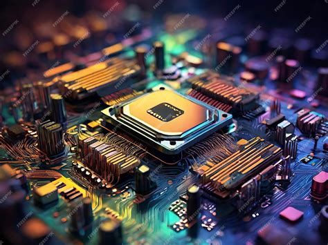 Premium Photo Abstract Technology Circuit Design Cpu Motherboard Of A Computer Board And