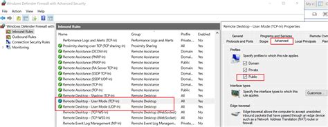 Rdp Is Diconnected After Enabling Firewall Public Profile Microsoft Qanda