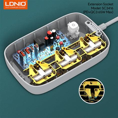 Km Lighting Ldnio Trailing Socket W Sc