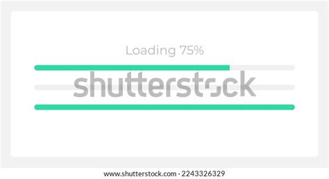 Loading Progress Indicator Ui Element Template เวกเตอรสตอก ปลอดคา
