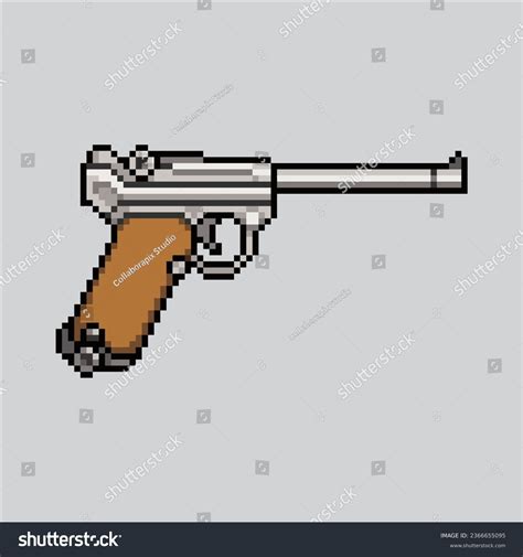 Minecraft Pistol Pixel Art