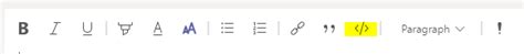 Office Send Formatted Code Snippets In Teams The Marks Group Small Business Consulting