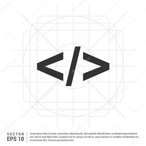 Programming Code Icon Vector Image By Ibrandify Vector Stock