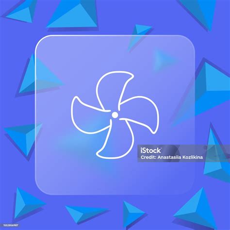 환기 시스템 그림입니다 공기 덕트 팬 및 필터 적절한 공기 흐름 건강 유지를 포함한 환기 시스템이 작동합니다 유리 형태 스타일 벡터 선 아이콘 고급에 대한 스톡 벡터 아트