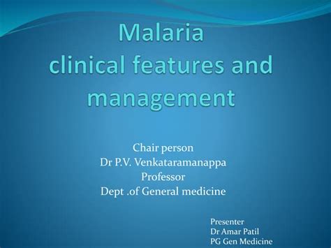 Pathogenesis Of Malaria Pptx Pathogenesis Of Malaria Pptx