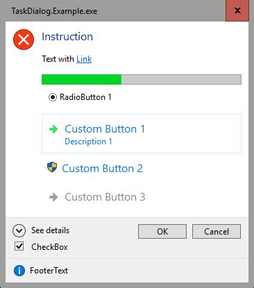 Windows Task Dialog