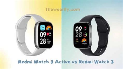 Redmi Watch 3 Active Vs Redmi Watch 3 What S The Difference