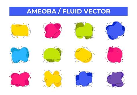 Abstract Fluid Shapes Premium Vector