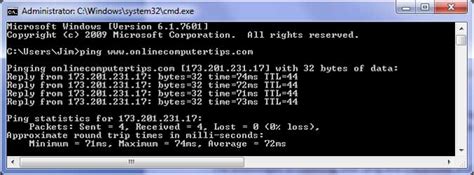 Using Pathping Online Computer Tips