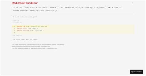 Create React App Codesandbox