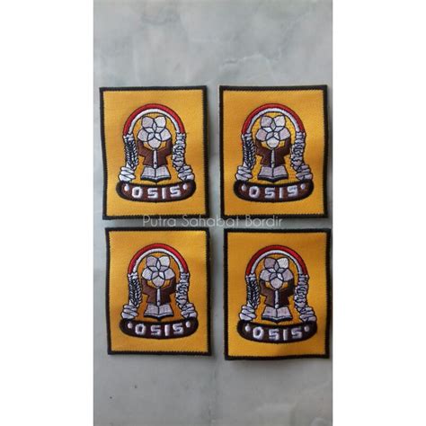 Jual Patch Logo Bordir Osis Smp Logo Sekolah Shopee Indonesia