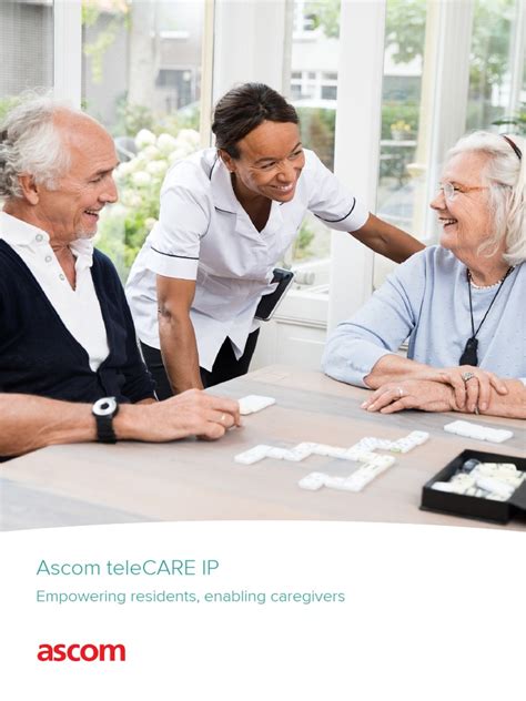 03 Enx Ascom Telecareip Brochure Web 1 Pdf Caregiver Computing