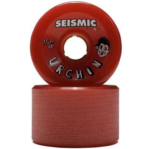 Seismic Urchin 80a Longboard Wheels Red Elixir 75mm Your Action