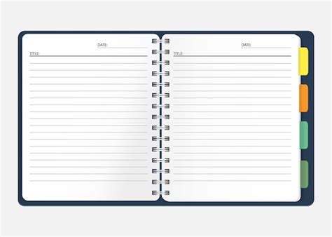 Premium Vector Vector Note Book Diary3